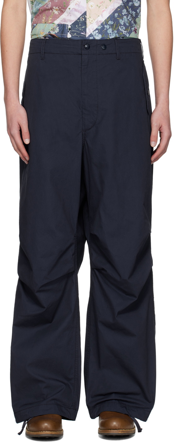 Engineered Garments Navy Over Trousers Engineered Garments