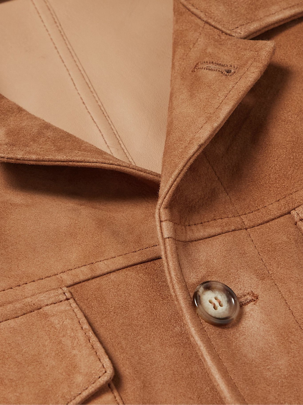 VALSTAR - Suede Field Jacket - Brown Valstarino
