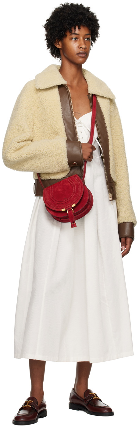 Chloé Red Small Marcie Saddle Bag Chloe
