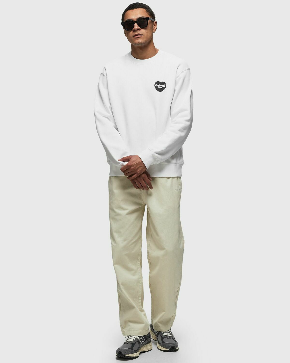 Carhartt Wip Heart Bandana Sweat White Sweatshirts Carhartt WIP