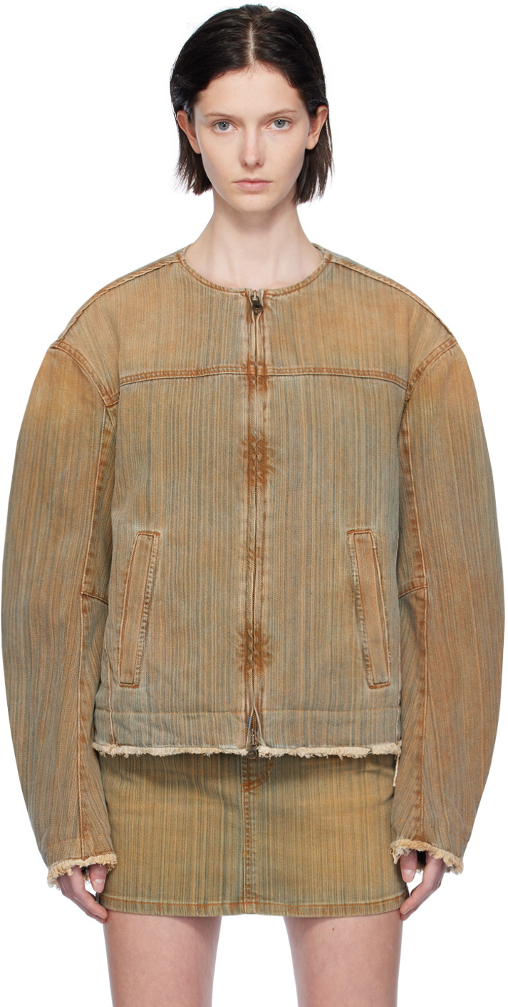 Diesel Beige D-Marge-Fsd Denim Jacket Diesel