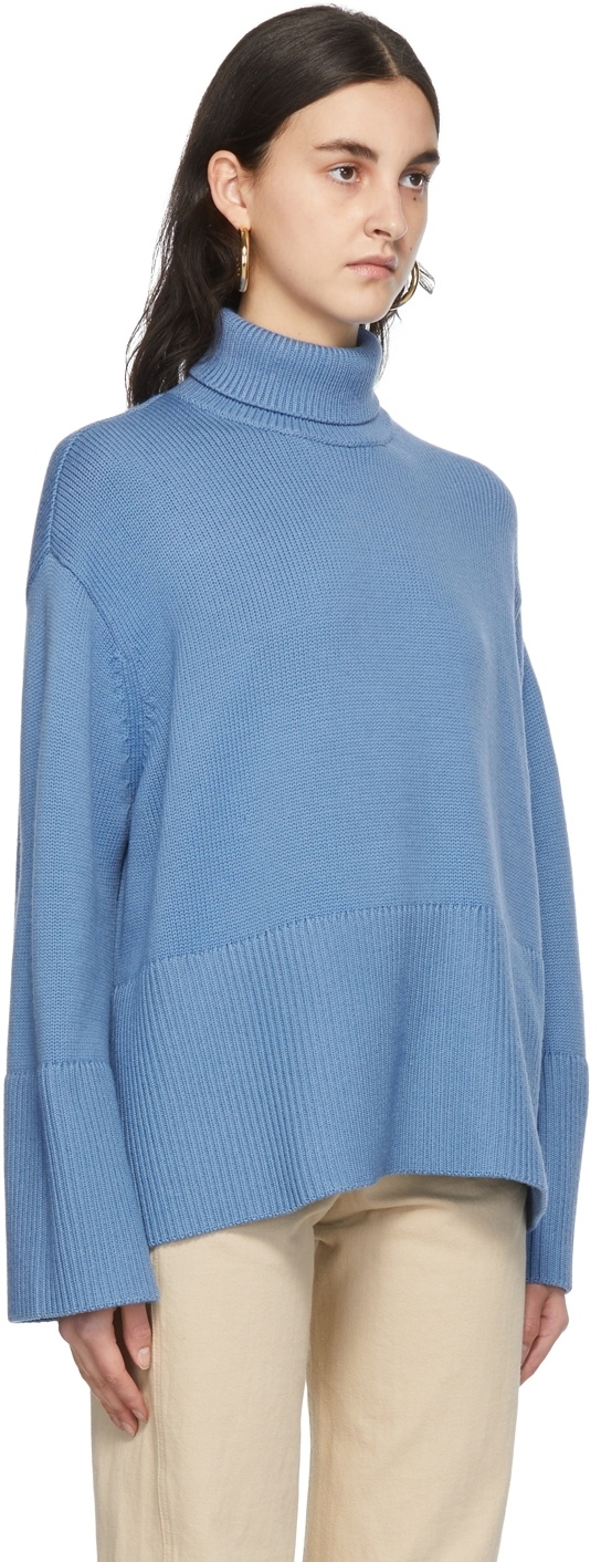 Totême Blue Wool Turtleneck Toteme