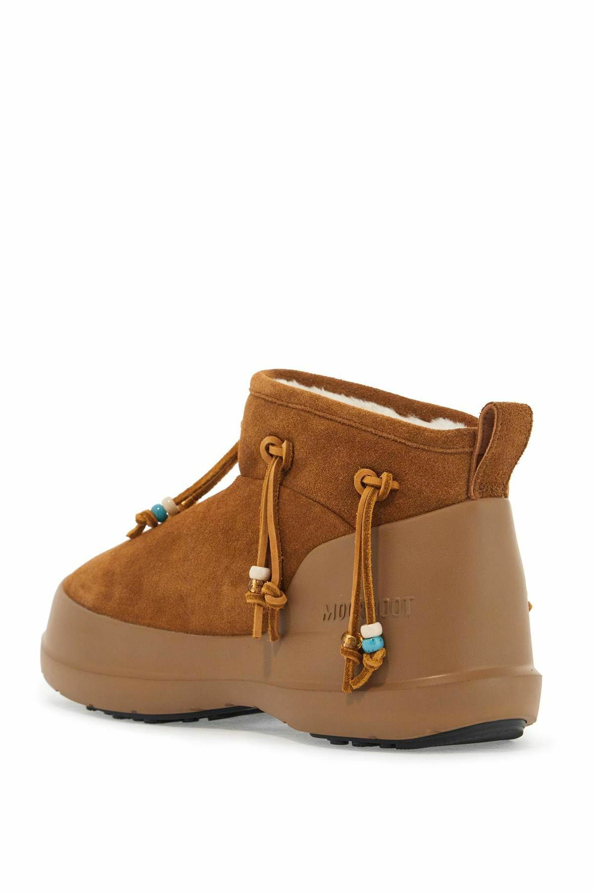 MOON BOOT luna low suede beaded Brown Moon Boot
