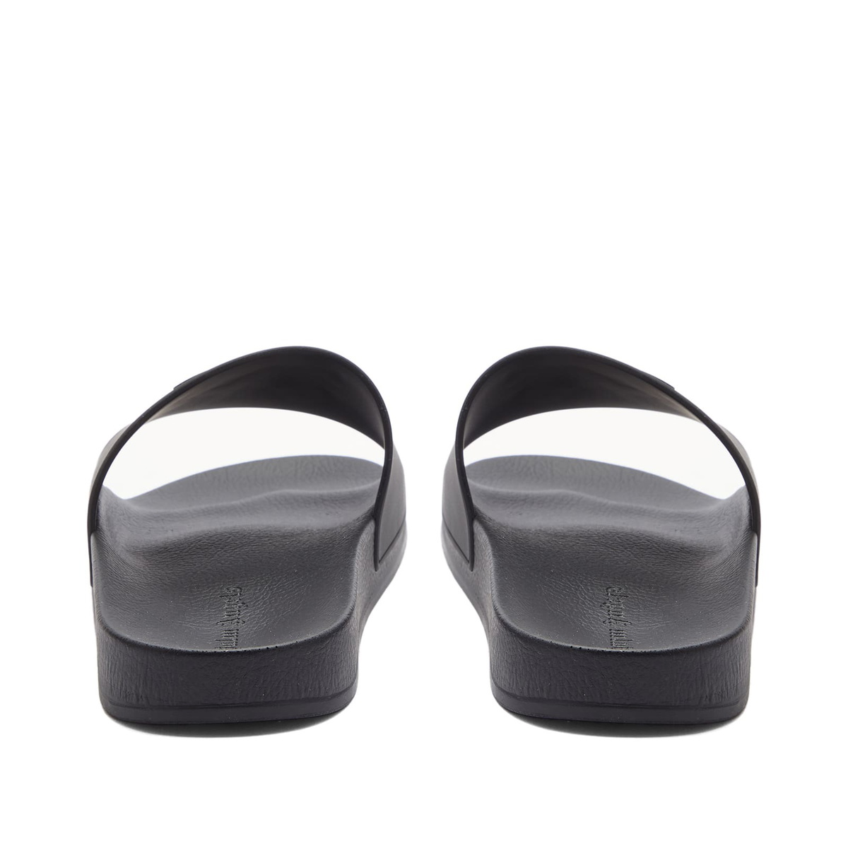 Palm Angels Women's Monogram Logo Pool Slider in Black Palm Angels