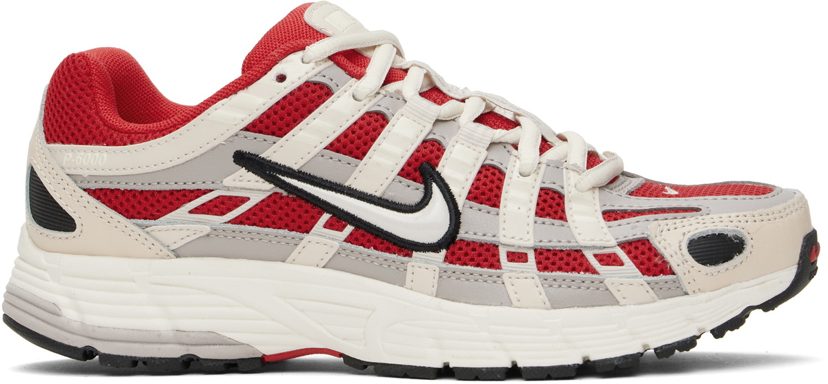 Nike Red & Off-White P-6000 Sneakers Nike