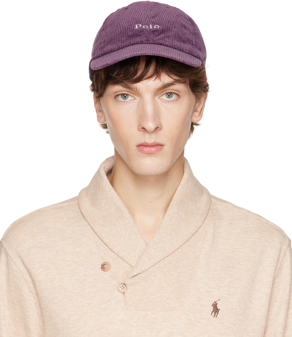 Polo Ralph Lauren Purple Embroidered Cap Polo Ralph Lauren