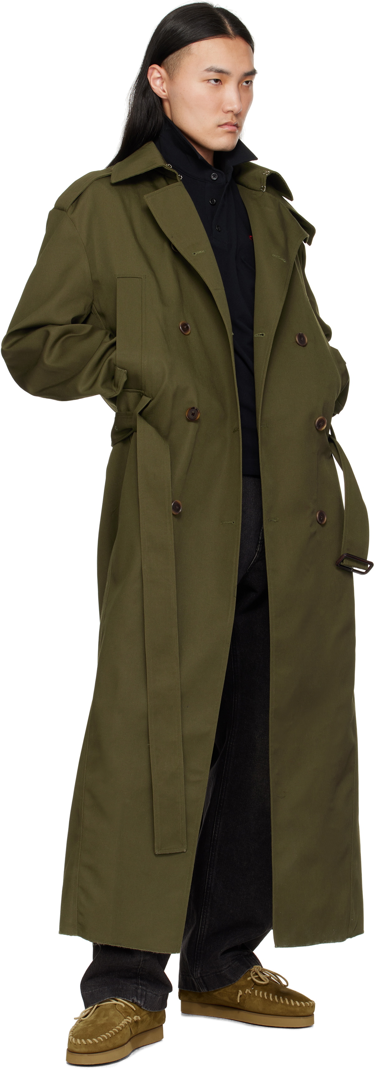 Commission Khaki Hunter Trench Coat Commission