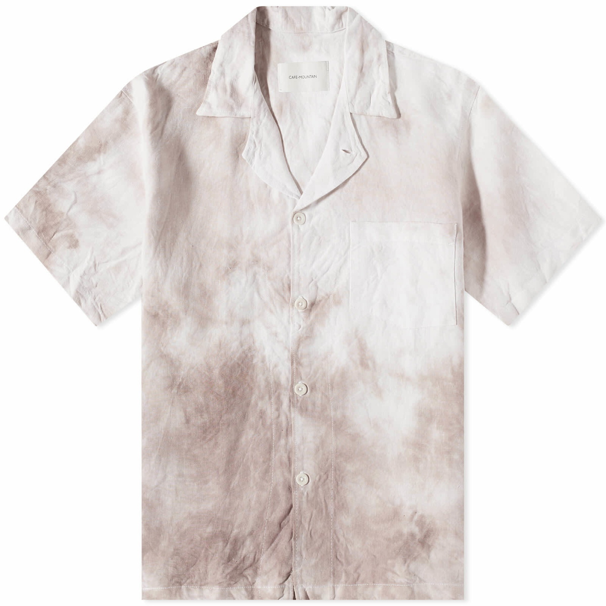 Café Mountain Men's Earth Dye Vacation Shirt in Natural/Earth Café Mountain