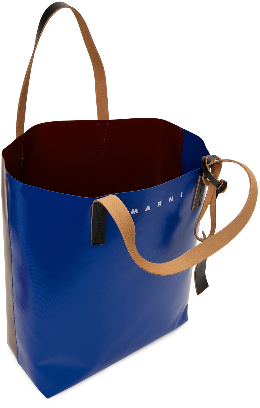 Marni Tricolor PVC Shopping Tote Marni
