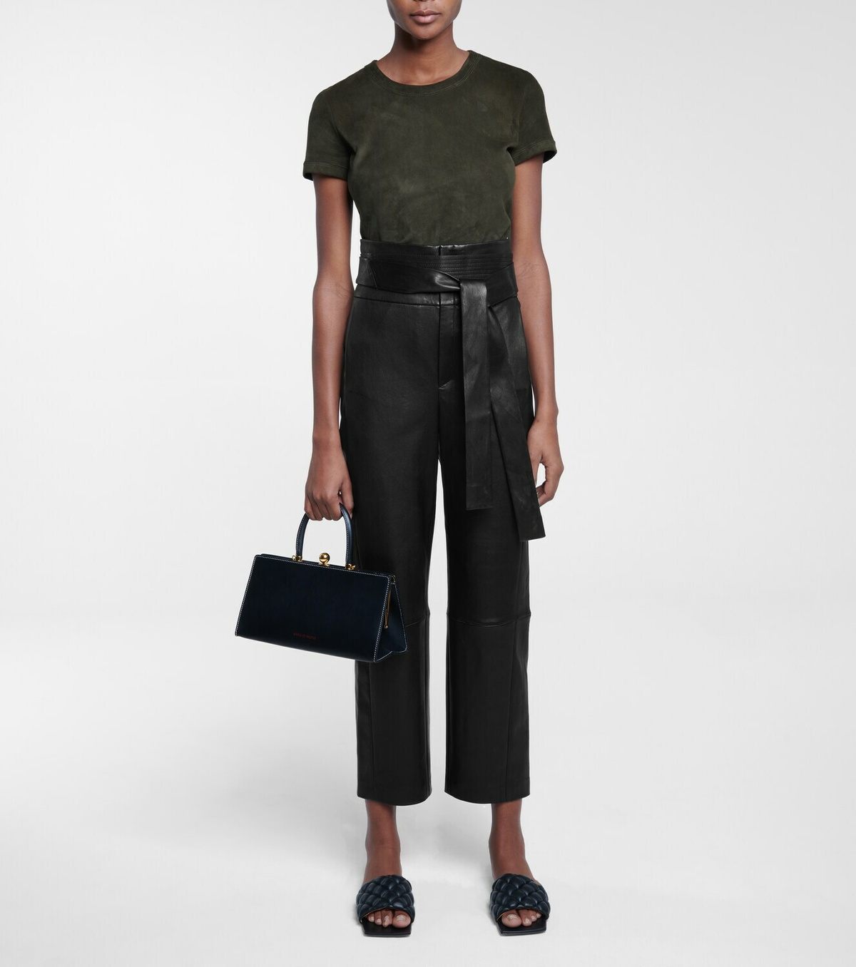 Stouls Katousha belted leather pants Stouls