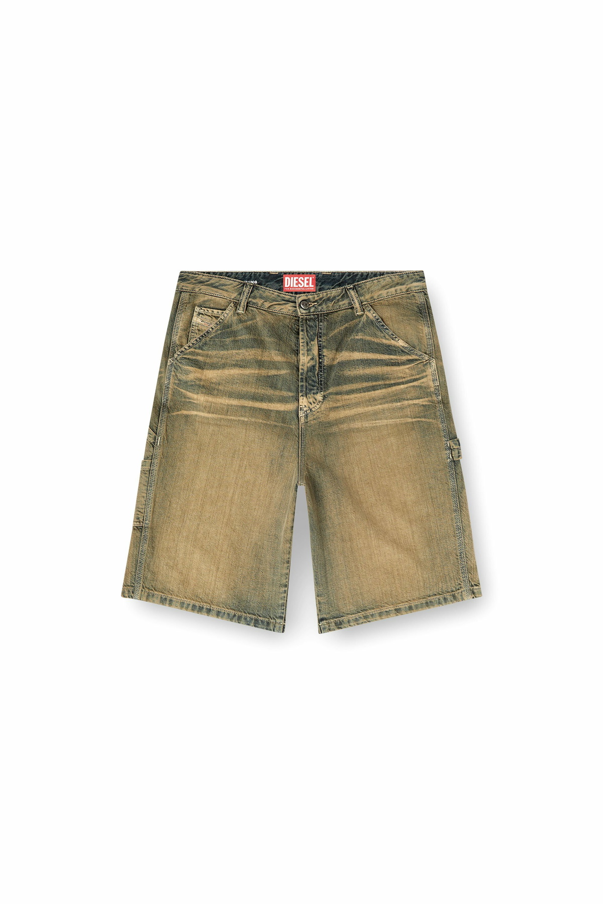 Diesel Utility shorts in gold-brush denim - Shorts Mens in Multicolor ...