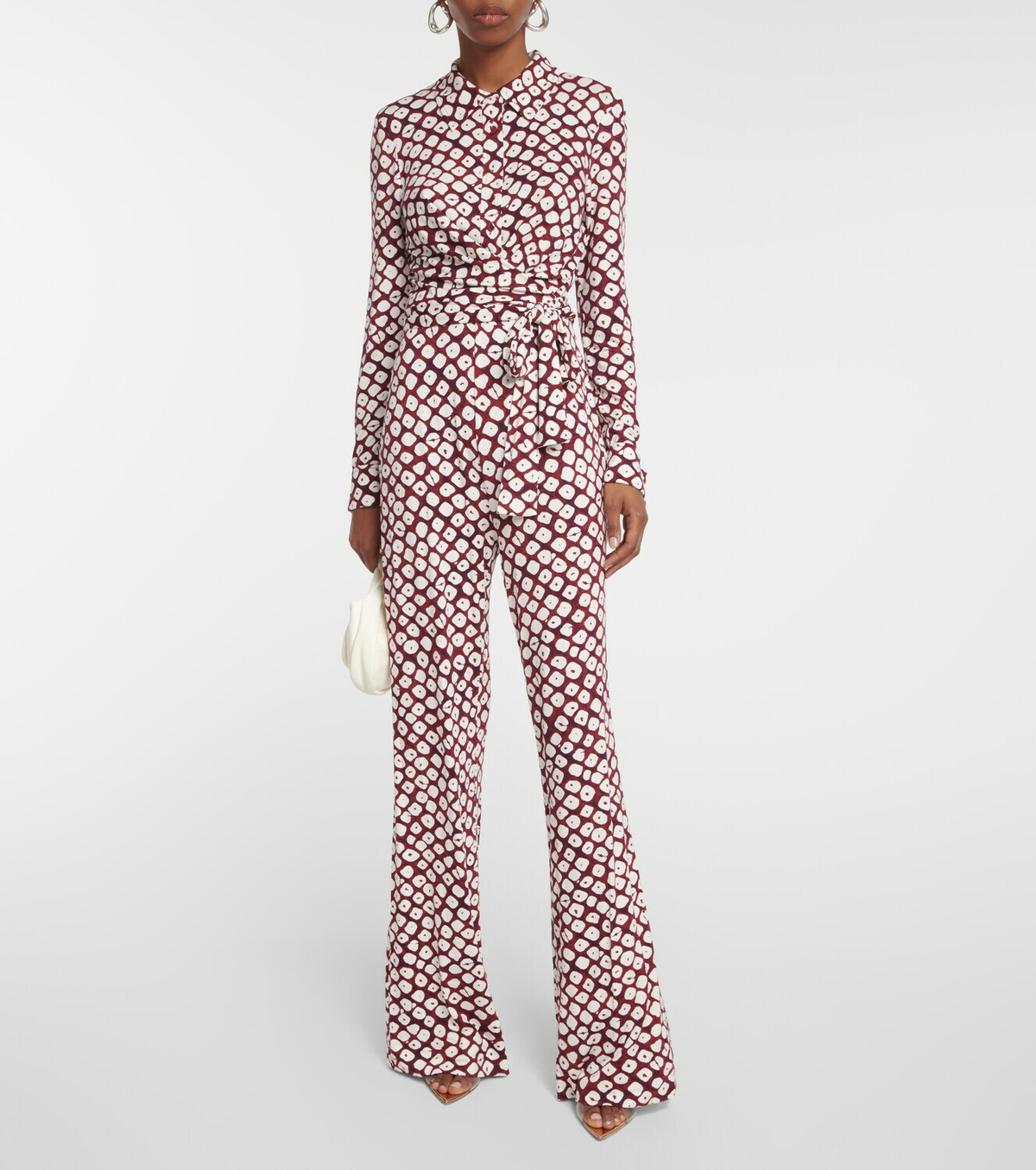 Diane von Furstenberg Michele printed belted jumpsuit Diane von Furstenberg