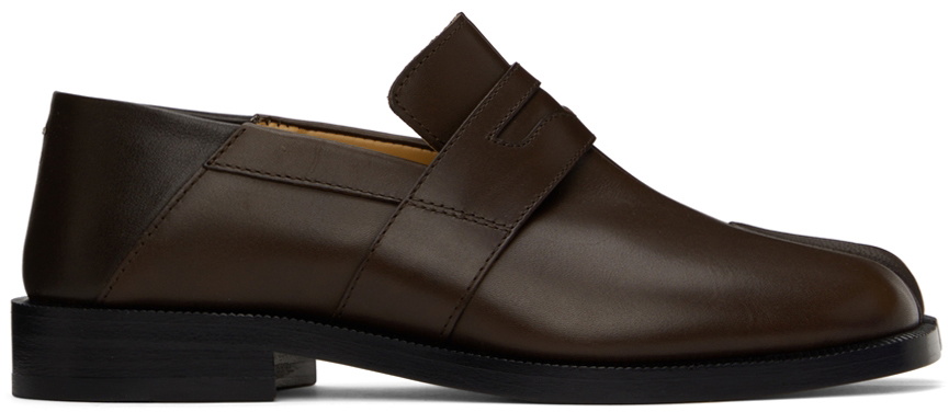 Maison Margiela Brown Tabi Loafers Maison Margiela