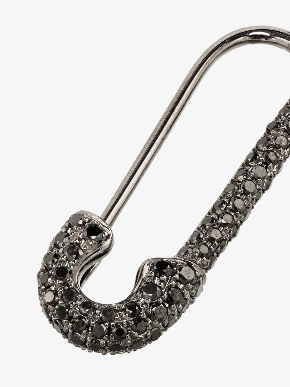 Anita Ko 18K Black Gold Diamond Safety-Pin Earring Anita Ko