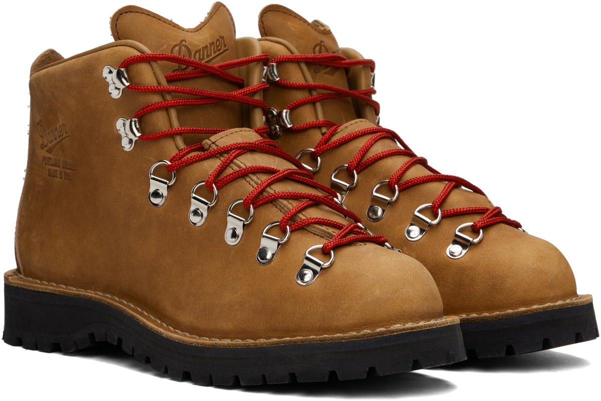 Danner Tan Mountain Light Boots Danner