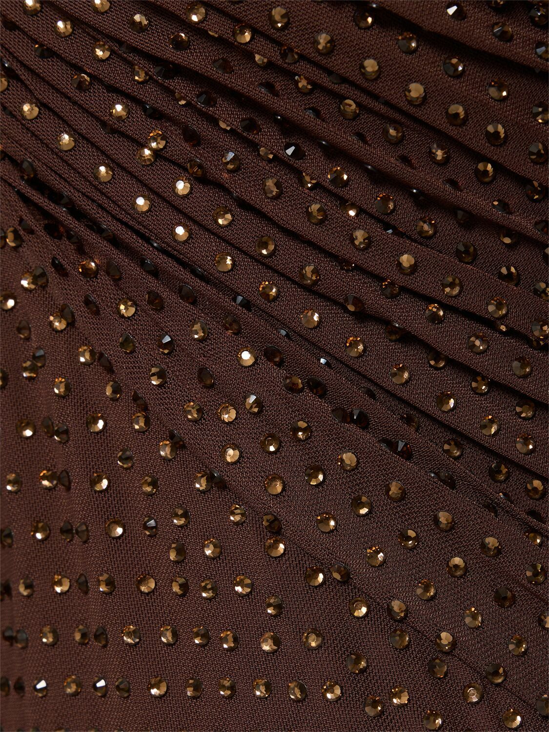 SELF-PORTRAIT - Embellished Mesh Maxi Dress Self-Portrait