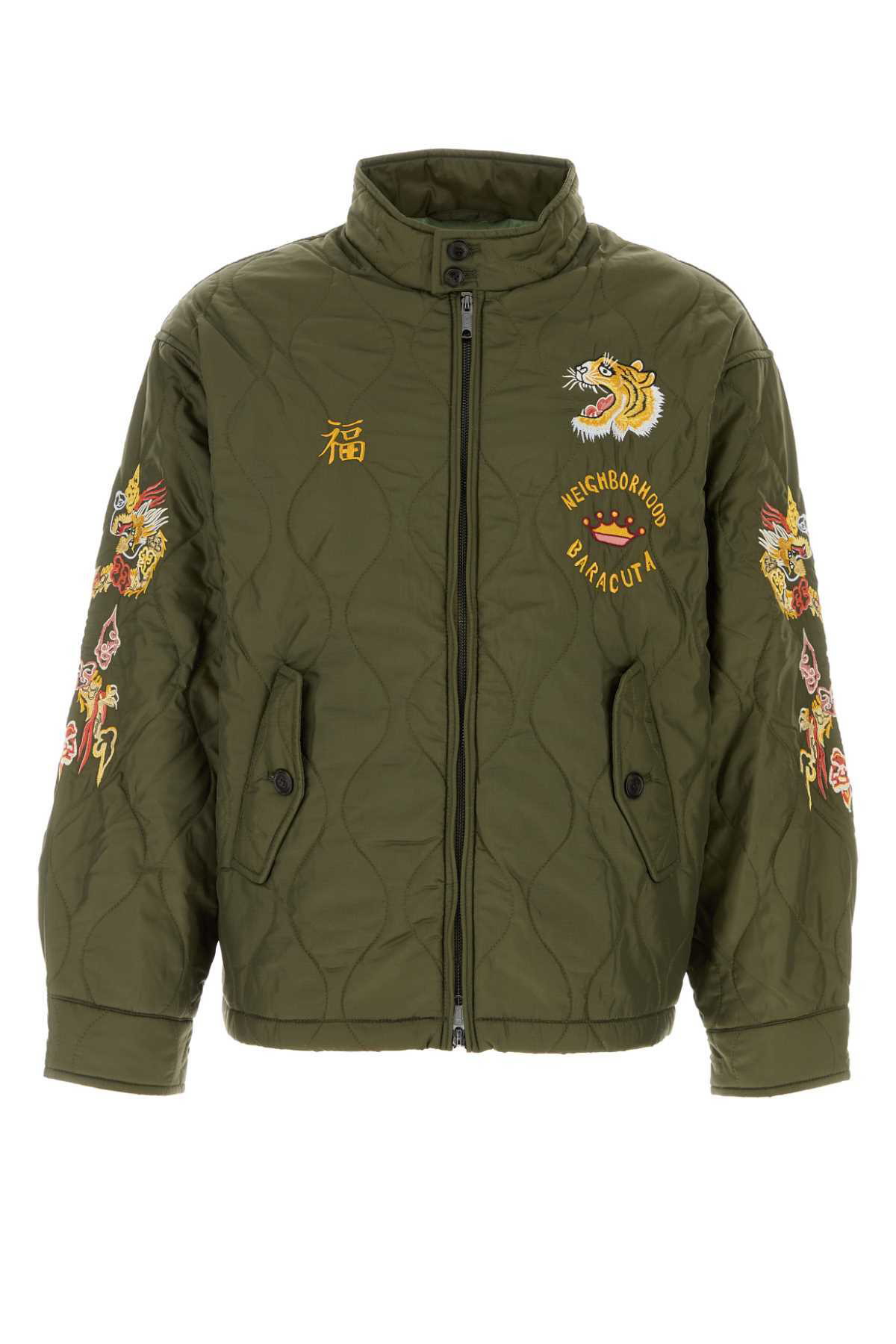 Baracuta Army Green Nylon Jacket Baracuta
