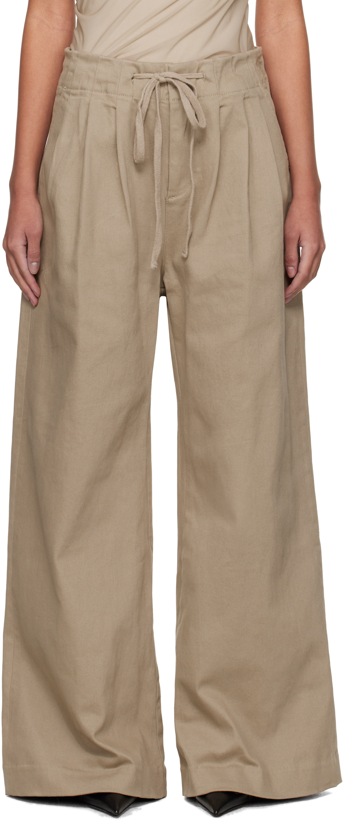 Entire Studios Tan Cinch Trousers Entire Studios