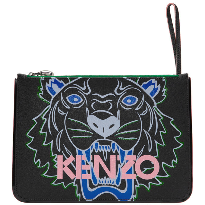 Kenzo Black Tiger A4 Pouch Kenzo