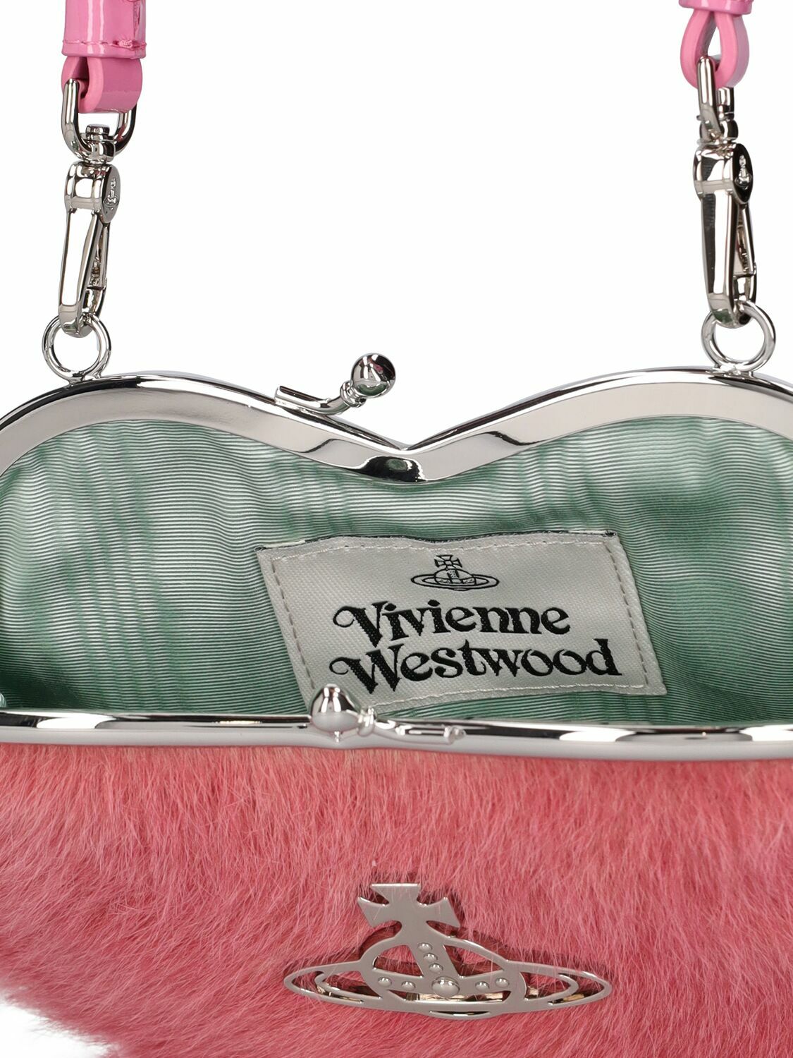 VIVIENNE WESTWOOD - Belle Heart Frame Ponyhair Bag Vivienne Westwood