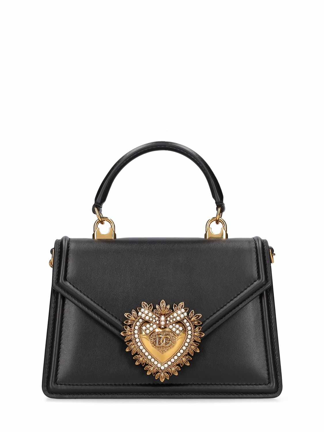 DOLCE & GABBANA - Mini Devotion Leather Top Handle Bag Dolce & Gabbana