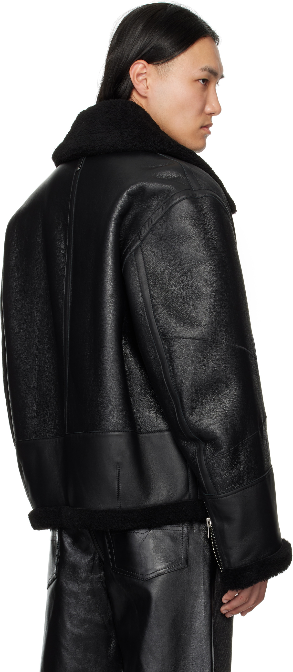 MACKAGE Black Atlas-Sh Shearling Jacket Mackage