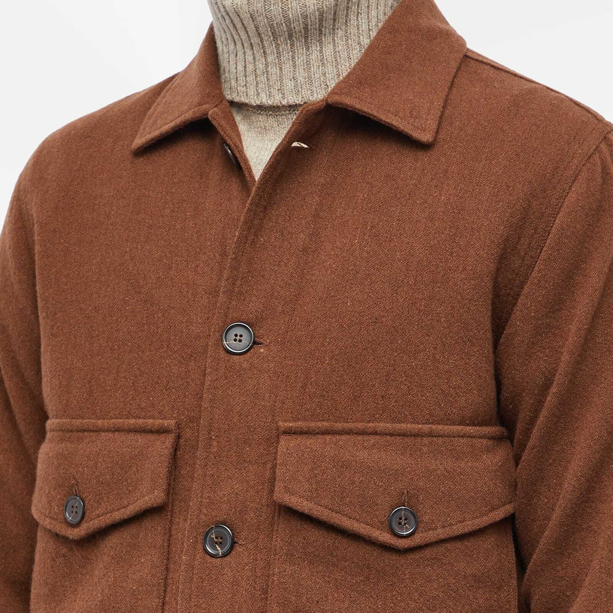 Universal Works Men's Soft Wool Watchman Jacket in Cumin Universal Works