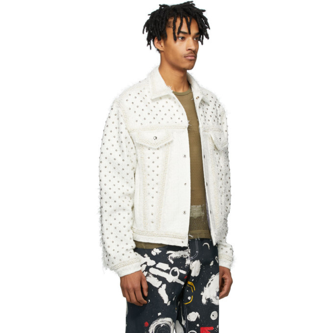 Faith Connexion White Tweed Oversized Jacket Faith Connexion