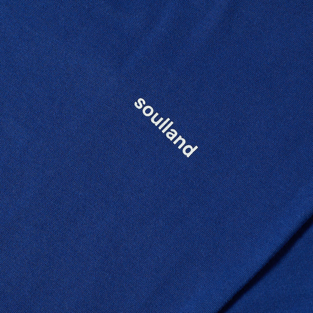 Soulland Men's Coffey Logo T-Shirt in Blue Soulland