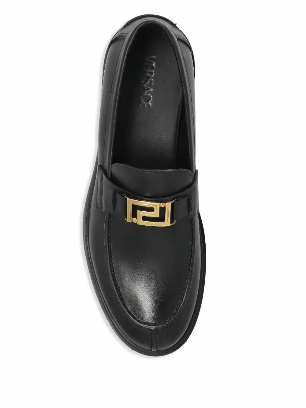 Versace Buckle-Detail Loafers Versace
