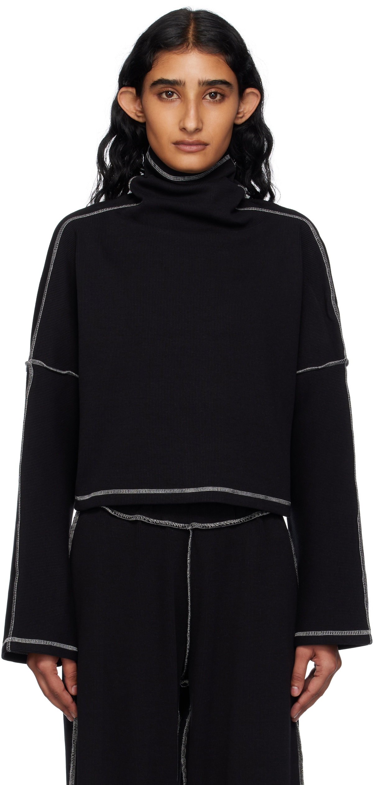 Baserange Black Camer Turtleneck Baserange