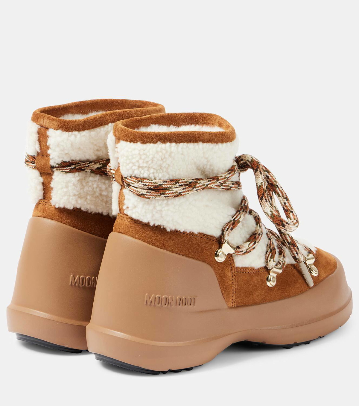 Moon Boot Luna Low shearling and suede snow boots Moon Boot
