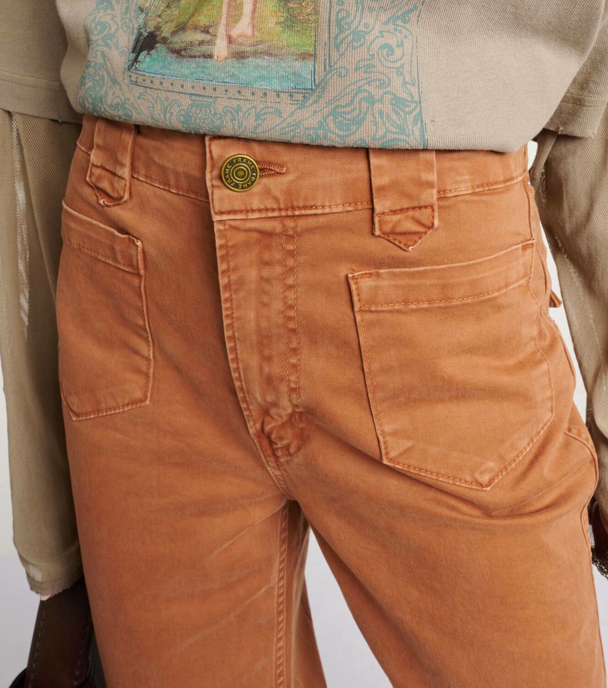 Frame Utility high-rise straight jeans Frame Denim