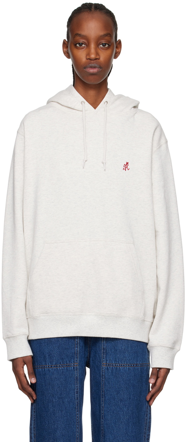 Gramicci Gray One Point Hoodie Gramicci