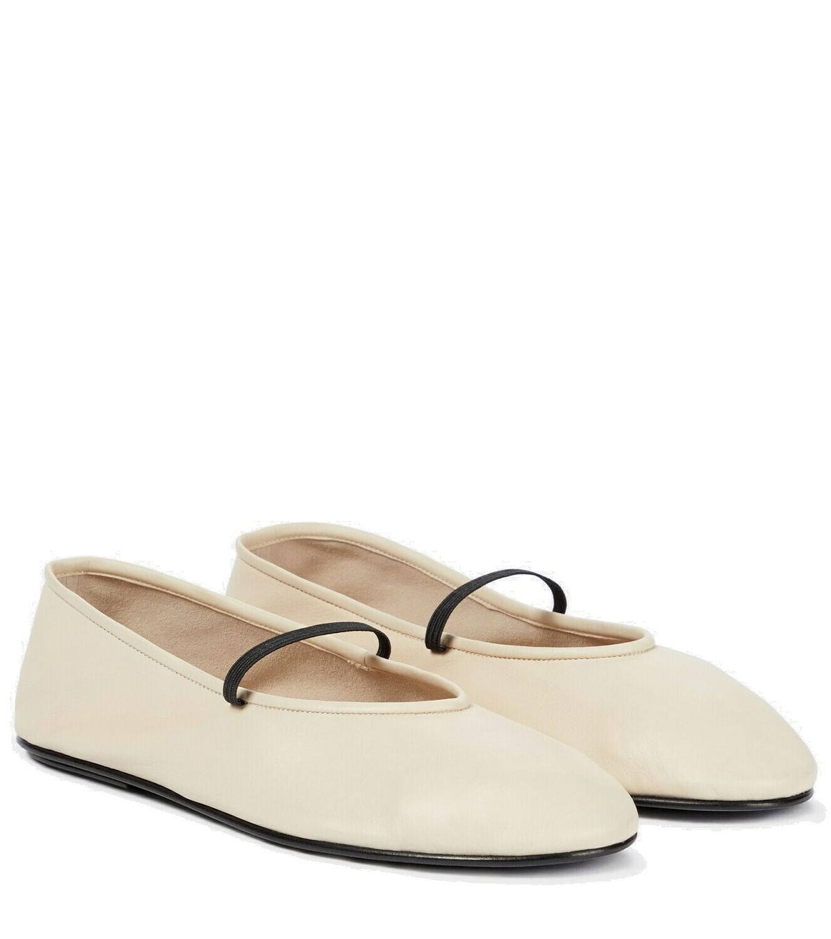 The Row - Leather ballet flats The Row