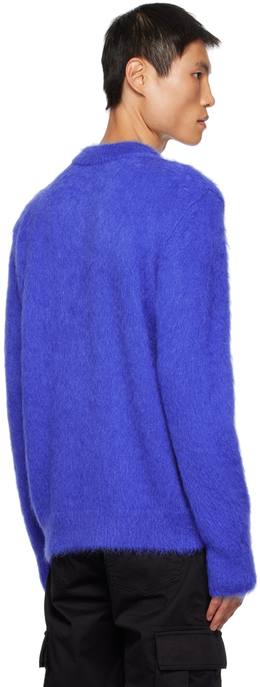 Balmain Blue Brushed Sweater Balmain