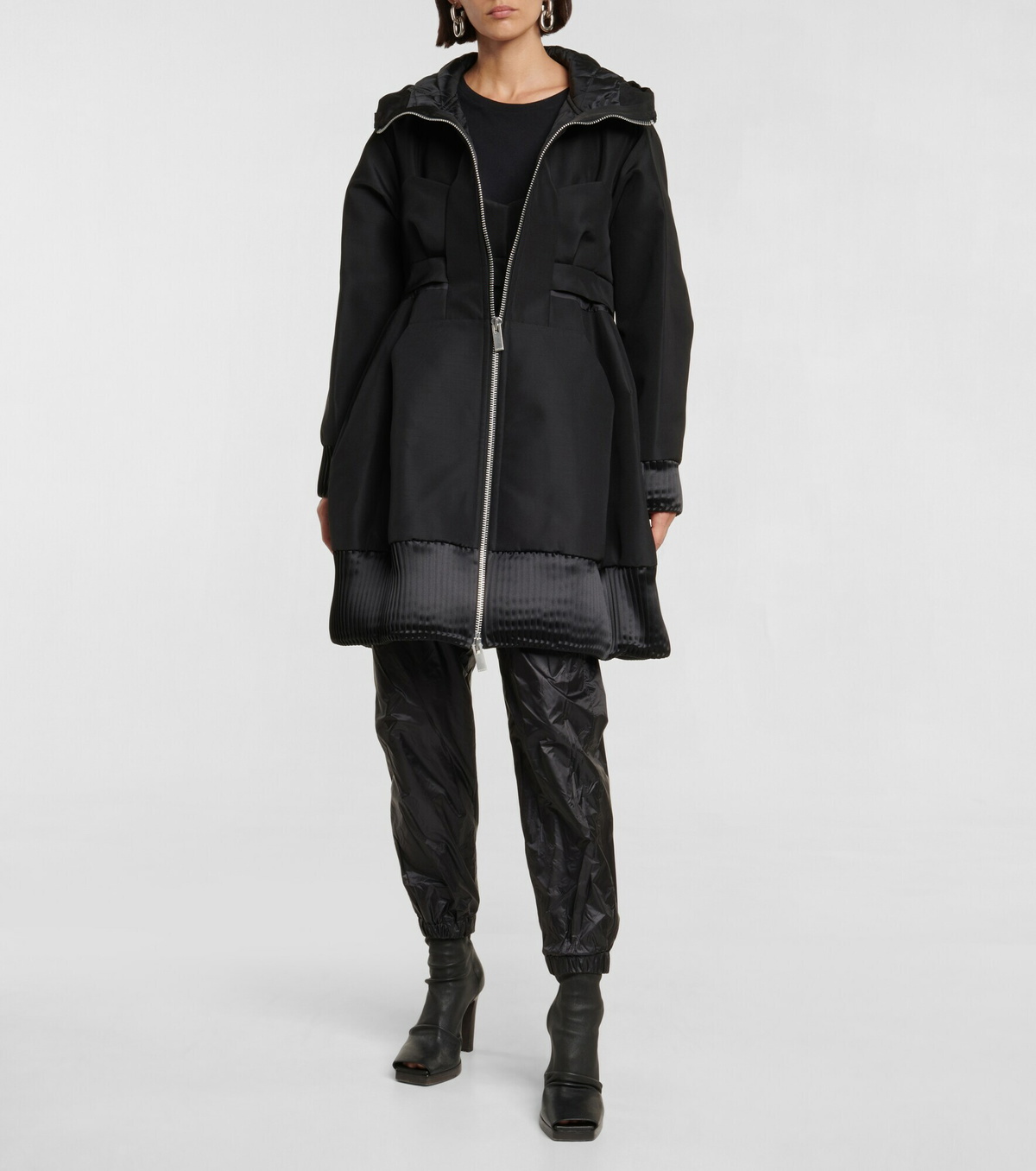 Sacai - Wool and silk jacket Sacai