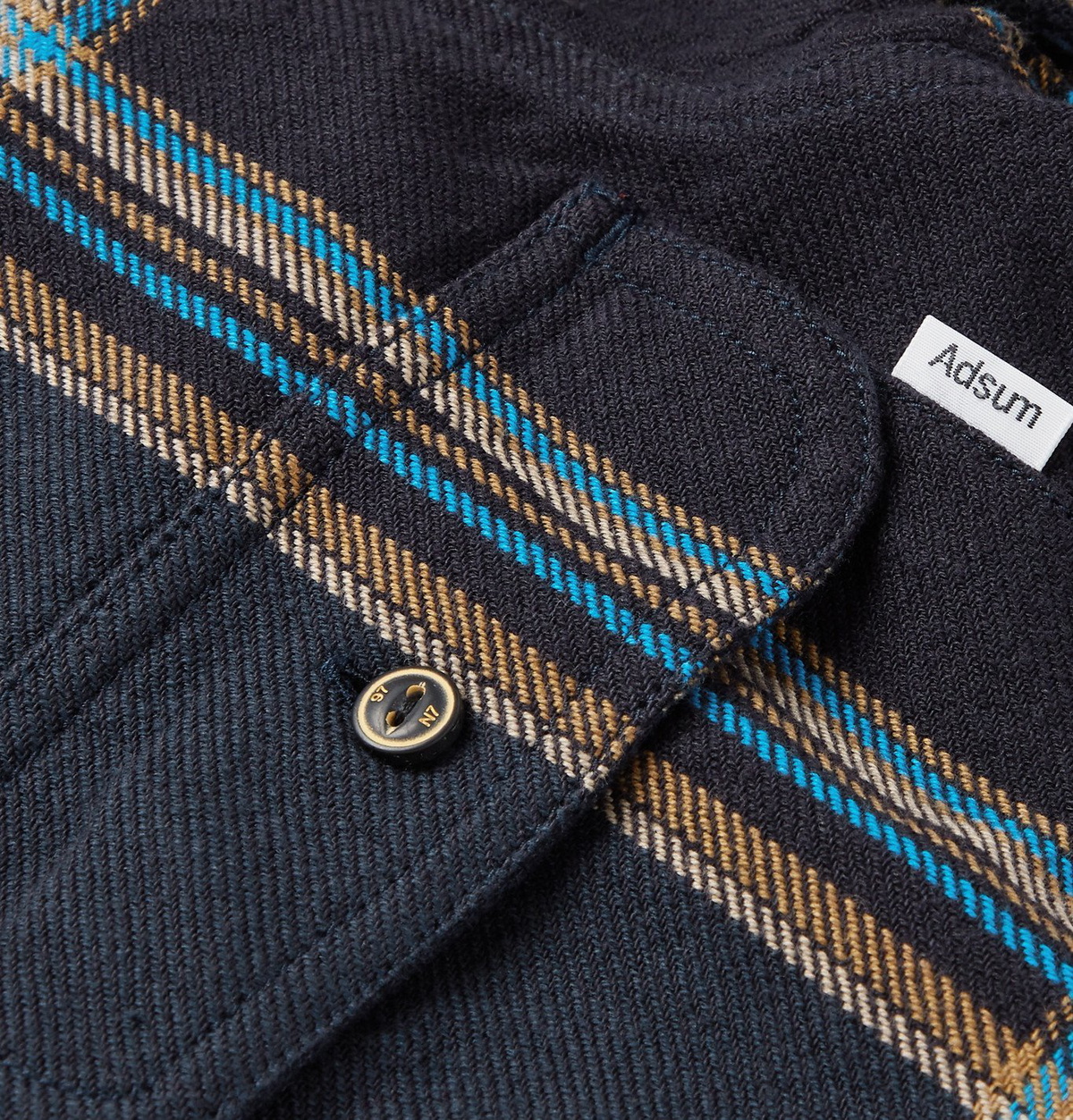 Adsum - Checked Cotton-Flannel Shirt - Blue Adsum