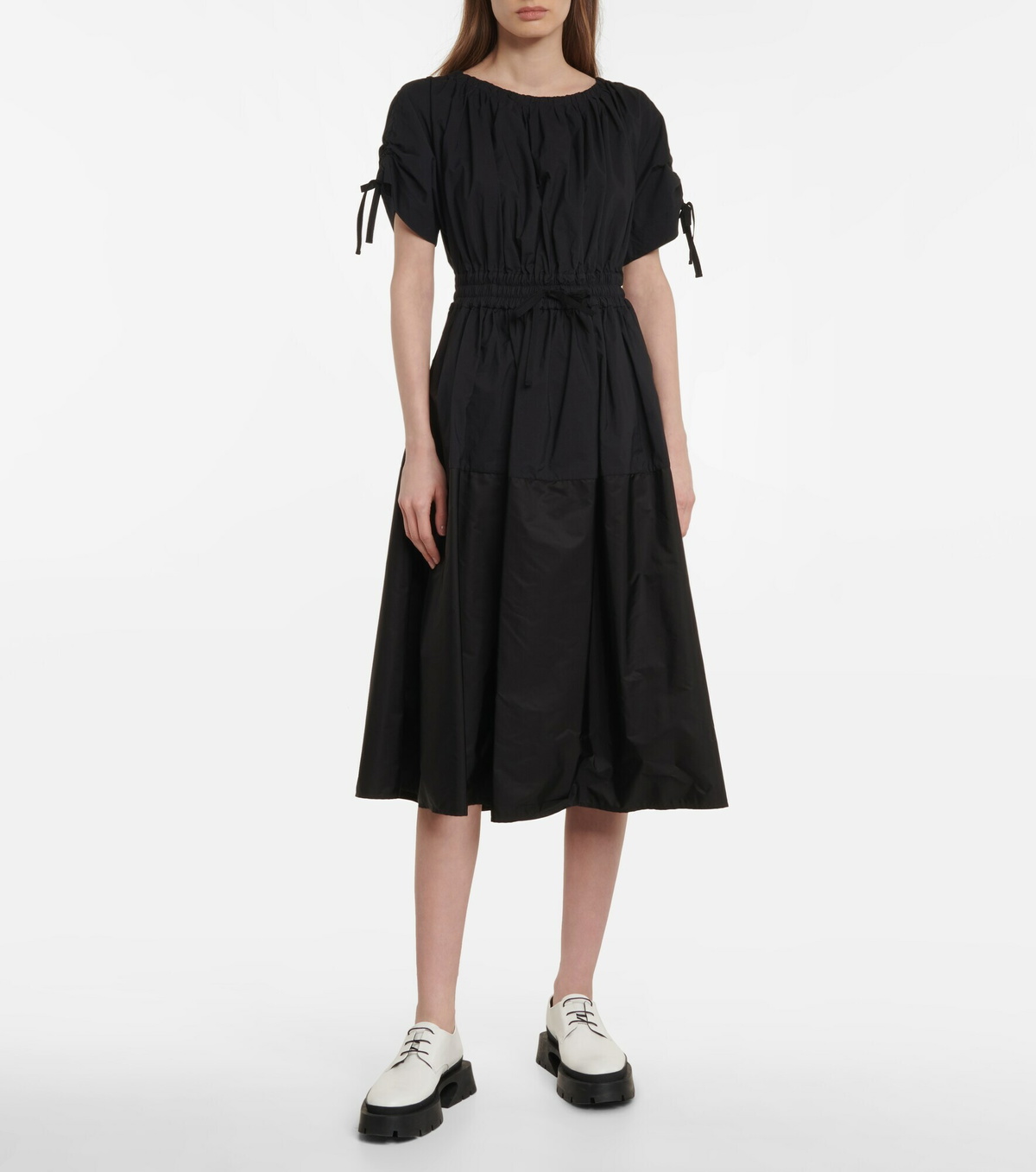 Moncler - Pleated midi dress Moncler