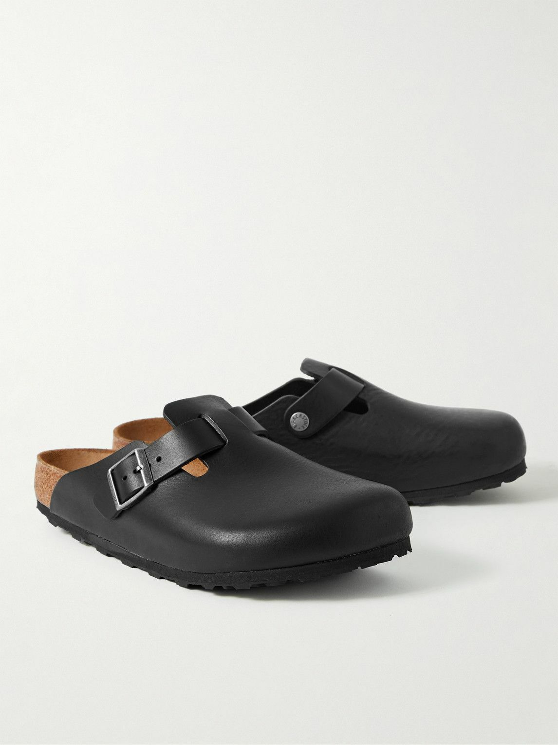 Birkenstock - Boston Leather Clogs - Black Birkenstock