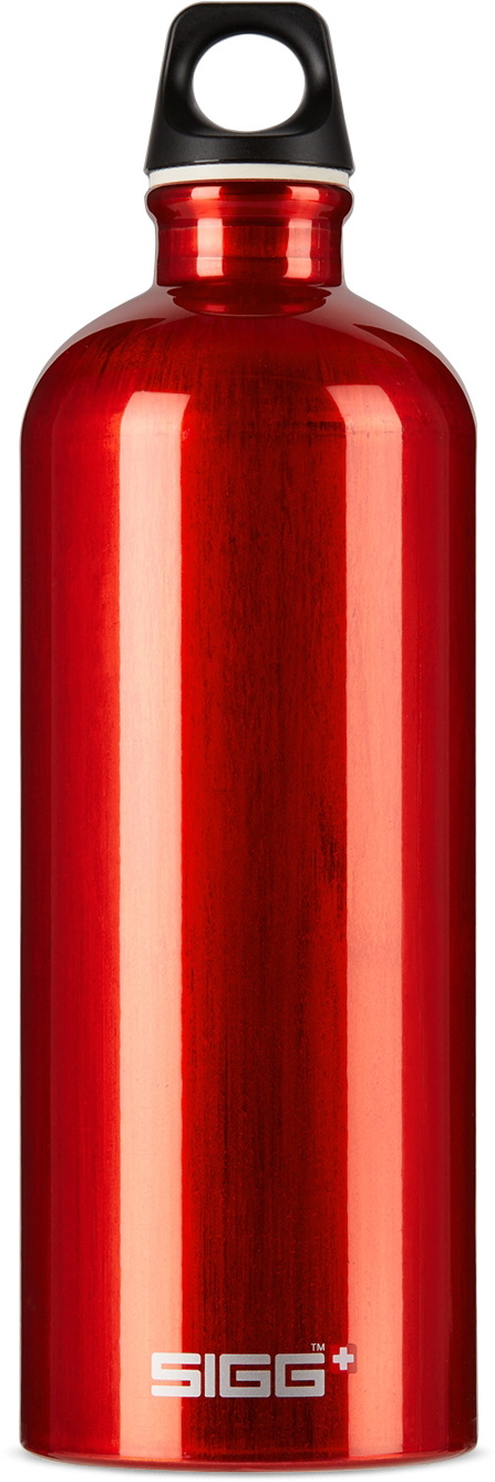 SIGG Red Aluminum Traveller Classic Bottle, 1 L Sigg