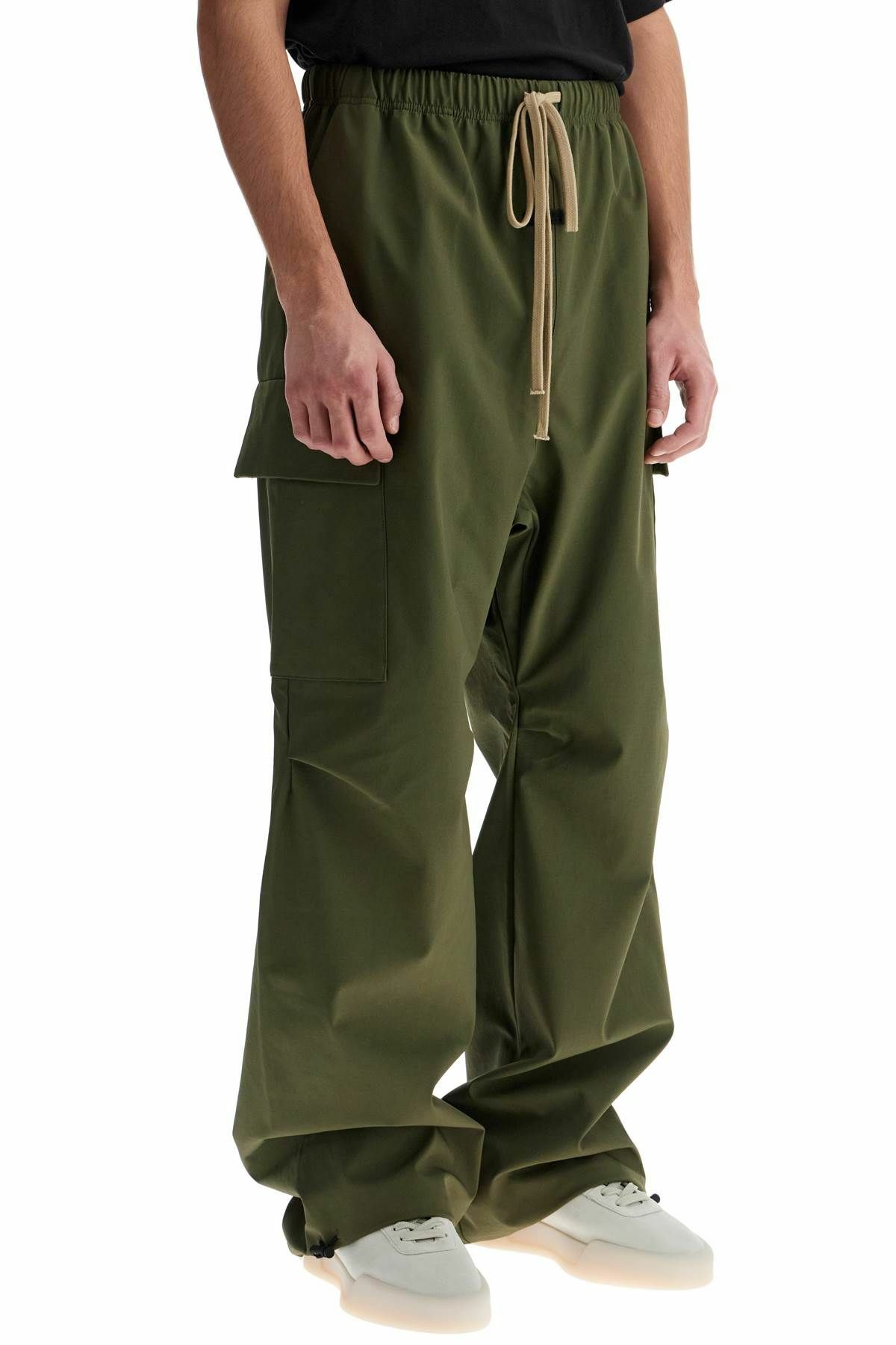 FEAR OF GOD ESSENTIALS nylon cargo pants for men Green Fear Of God ...