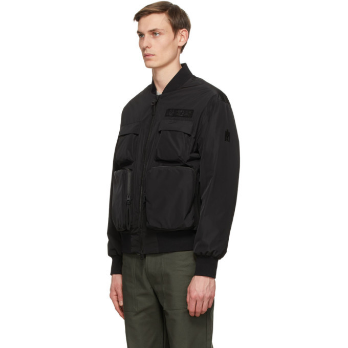 Mackage Black Down Baxter Bomber Jacket Mackage