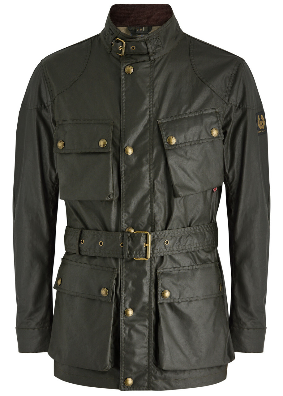 Belstaff Trialmaster Waxed Cotton Jacket Khaki Belstaff