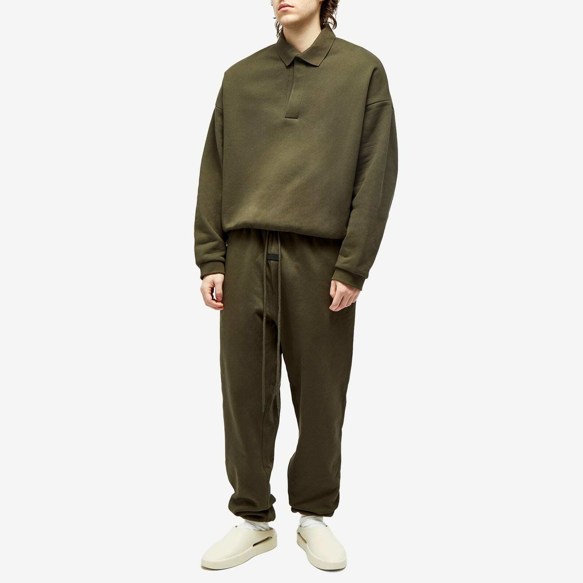 Fear of God ESSENTIALS Men's Spring Tab Detail Sweat Pants in Ink Fear ...