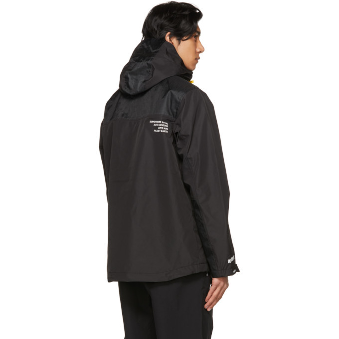 AAPE by A Bathing Ape Black Two-Layer Light Jacket AAPE by A Bathing Ape