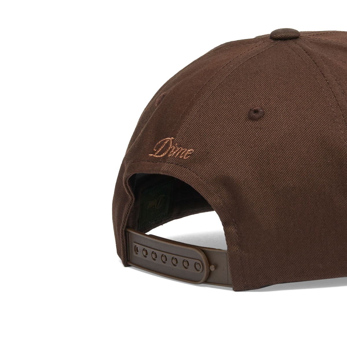Dime Men's Cursive D Baseball Cap in Chocolate Dime