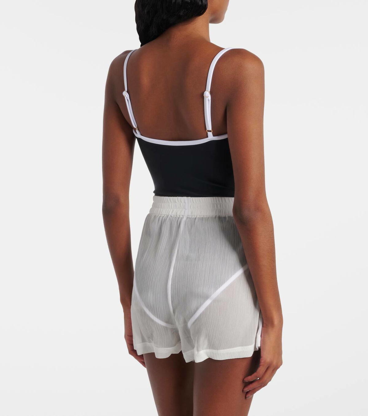 Jade Swim Sheer high-rise shorts Jade Swim