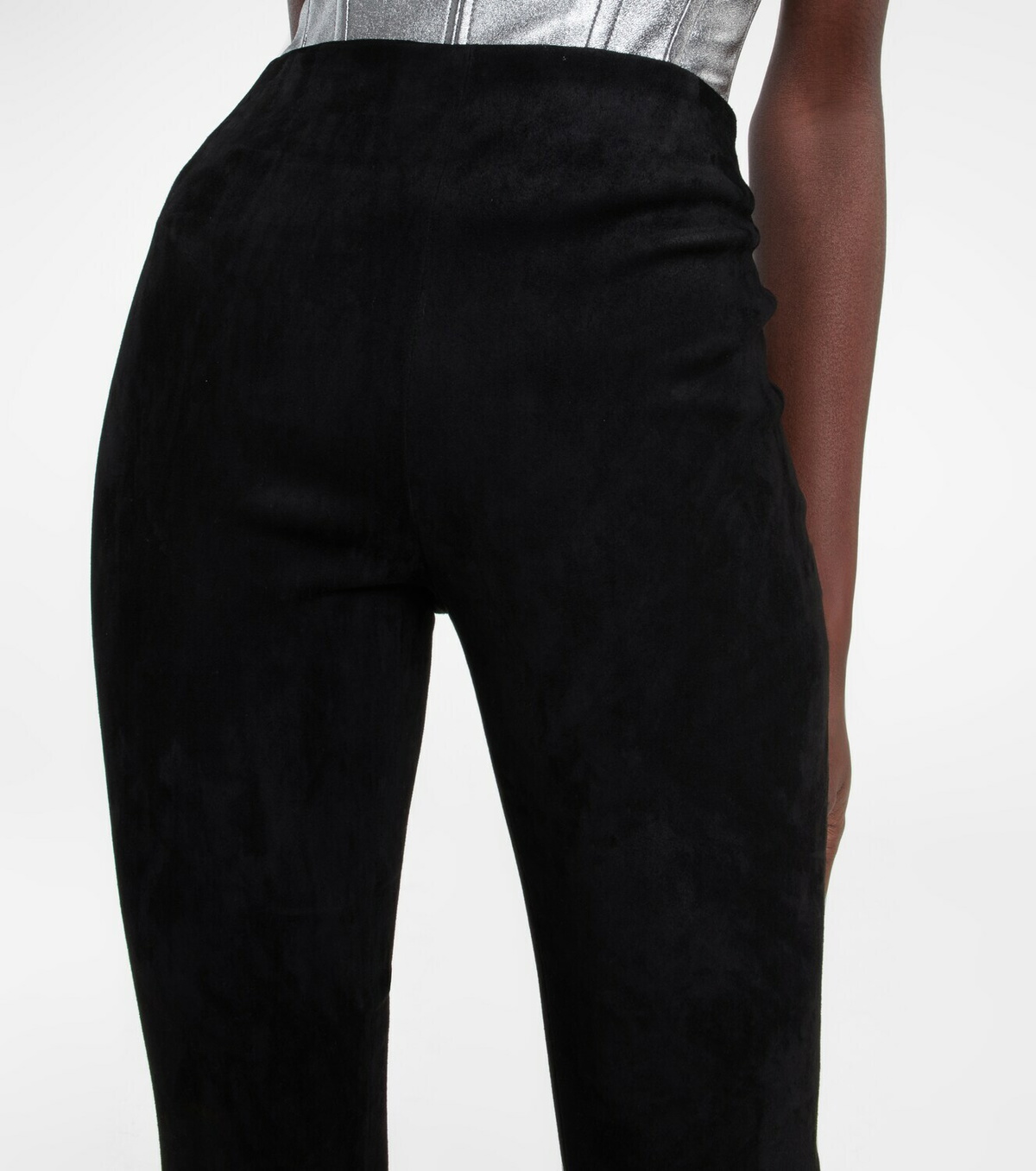 Stouls High-rise suede flared pants Stouls