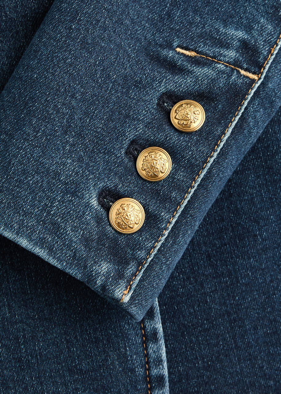 Alice + Olivia Macey Stretch-denim Blazer Alice + Olivia